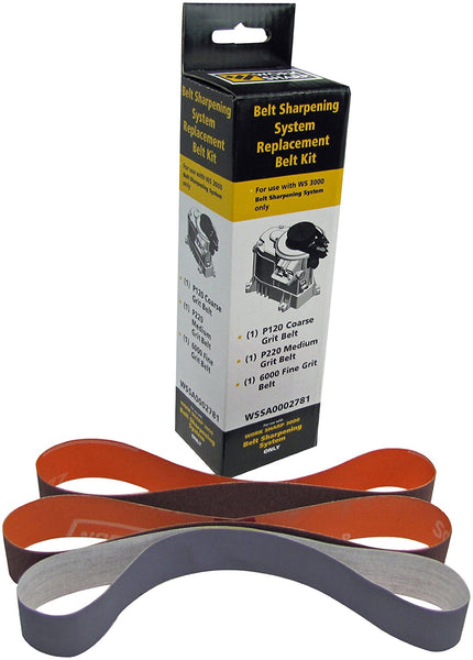 Work Sharp WS3000 Belt Sharpening System Replacement Belt Kit (WS3000 ...